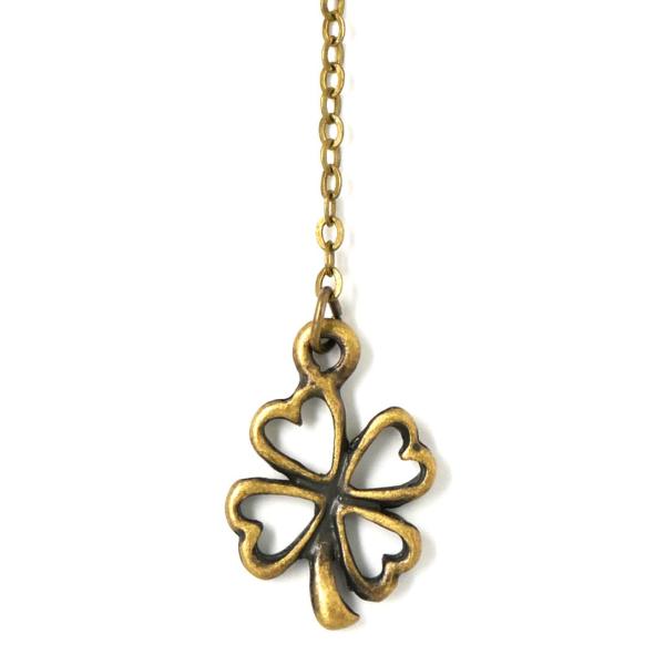 クローバークローバー/-/BKB-7812・Color:クローバー・パッケージ個数:1・【素材】亜鉛合金・銅・鉄・【仕上げ】銅メッキ・【チェーンの長さ】23cm