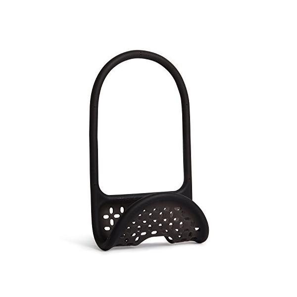 カジュアル・ブラック サイズ:約W11×D8×H26cm 1004294-040・・Color:ブラックPatternName:蛇口タイプ・サイズ：W11×D8×H26cm・素材：サーモプラスチックラバー・蛇口に引っ掛けて使うシンクキャディ...