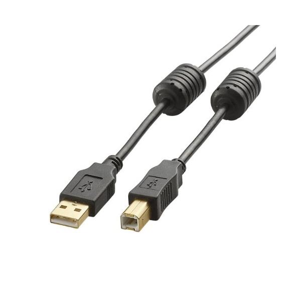 フェライトコア付・ブラック 1m U2C-BF10BK・・Size:1mStyle:フェライトコア付Color:ブラック・高周波ノイズを吸収する効果があるフェライトコアが付いたUSB2.0ケーブルです。・USB(Aタイプ:オス)のインターフ...