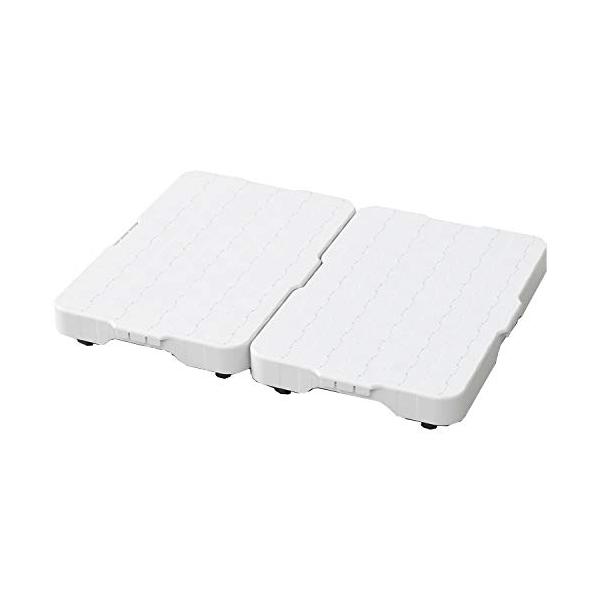 レギュラー×2ホワイト/2個組/NST-50(WH)*2・Color:ホワイトStyle:レギュラー×2・パッケージ個数:1・完成品(組立不要)・本体サイズ:幅41×奥行28.5×高さ6.4cm(1台あたり)・材質:本体=ポリプロピレン、キ...