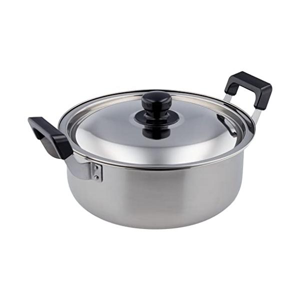 b)両手鍋チタン/6.1 L 直径 25 cm/HB-1794・Size:6.1 L 直径 25 cmStyle:b)両手鍋・パッケージ個数:1・ステンレス製のお鍋。・パッケージ重量: 1.13 kg・素材: 本体:ステンレス鋼(クロム14...