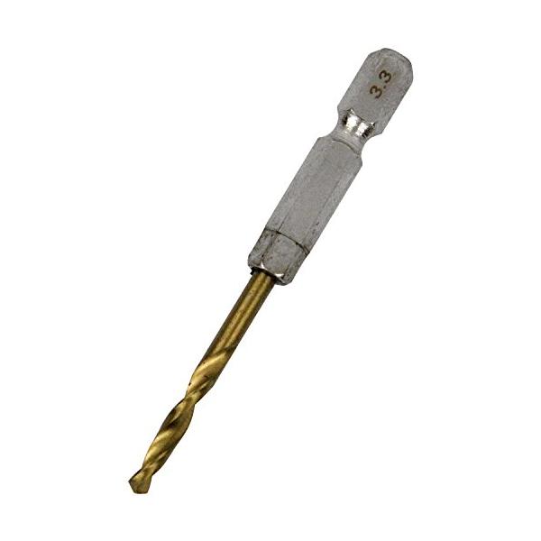 微短・ 3.3mm 3.3mm・・Size:3.3mmStyle:微短・サイズ:3.3mm・標準穴あけ可能厚:(鉄)2.0mm・(木)らせん溝長の2/3程度・軸:六角軸6.35mm・使用電動工具:充電式インパクトドライバー・ドリルドライバー...