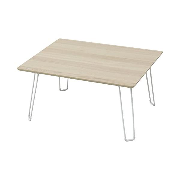 折れ脚簡易タイプ(60×45)ウッドナチュラル/幅60×奥行45cm×高さ31.5cm/WLT-6045(WNA)・Color:ウッドナチュラルStyle:折れ脚簡易タイプ(60×45)・パッケージ個数:1・【シンプルなローテーブル】コンパ...