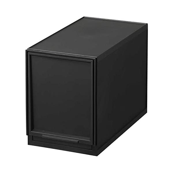 モジュールケースブラック/スリムL/D2SC-LSBK・Size:スリムLColor:ブラック・パッケージ個数:1・スルッと引き出せて、スキッと閉まる機構・お好みに合わせて積み重ね可能です・キッチン・子供部屋・トイレ・リビング・玄関・洗面所...