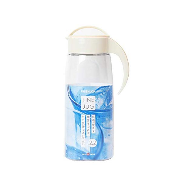 ・ホワイト 2.2L 2.2L・・Color:ホワイト・サイズ:幅15.6×奥行10.6×高さ31.5cm・素材・材質:本体=AS樹脂 フタ・スリーブ=PP パッキン=シリコーンゴム・容量:2.2L・耐熱温度差:本体＝100度/-20度 フ...