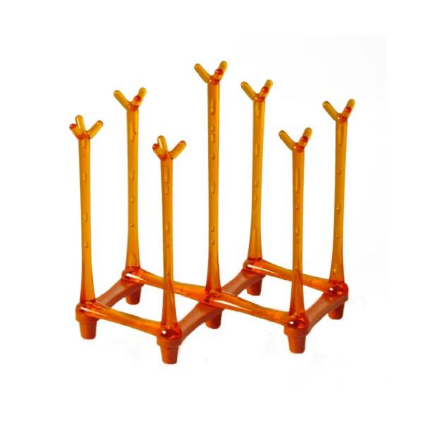 コップホルダーアーバンオレンジ/-/421786・Color:アーバンオレンジ・パッケージ個数:1・サイズ:約W185×D140×H190mm・重量:約128g・材質:支柱/スチロール、アーム、脚キャップ/ポリプロピレン・原産国:日本・食洗...