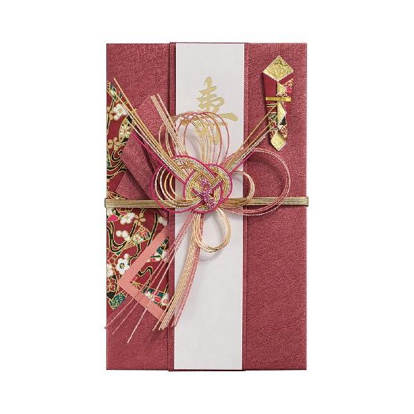 祝儀袋・レッド 125×195mm キ-658R・・Color:レッド・独特な光沢とあふれる色彩がひときわ印象深い、大判タイプの和風金封です。・【用途】婚礼・御祝事全般 【金額の目安】5万円~100万円くらいまで・【サイズ】125×195m...