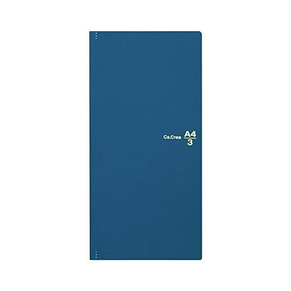 本体のみマットネイビー/1冊/77-928・Color:マットネイビーSize:1冊・パッケージ個数:1・【特長】男性のジャケットのポケットに入る【A43つ折りサイズ】のノート Ca.Crea（カクリエ）耐久性＆高級感ある紙クロス表紙の【プ...