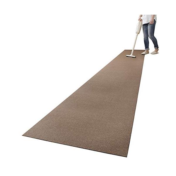 フラットタイプブラウン/60×300cm/KO-51・Color:ブラウンSize:60×300cmStyle:フラットタイプ・パッケージ個数:1・【ずれない吸着タイプ】システムキッチンに適している1枚で敷けるキッチンマット。掃除機をかけて...