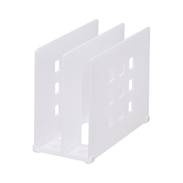 乳白/S/A7320-1・Color:乳白Size:S・パッケージ個数:1・【サイズ】S・【底部】リブ加工で滑りを防止・【付属】ゴム製L字型の滑り止め付・【1段の内寸】約39mm・【寸法】幅100mm×奥行208mm×高さ160mm