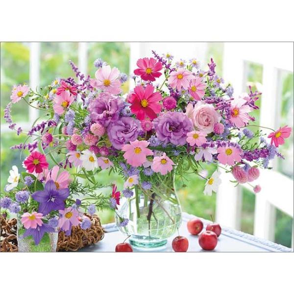 ・  500-294・華やかに咲き誇る花々が人生の鮮やかな彩りを添える。