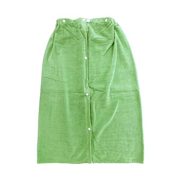 ラップタオルグリーン24/丈80cm/MN486104・Color:グリーン24Size:丈80cmStyle:ラップタオル・パッケージ個数:1・素材・材質:綿100％/スナップボタン プラスチック・サイズ目安：約80×120cm ボタンを...