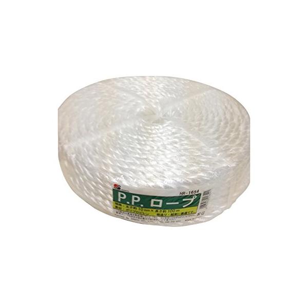 軽く 水に浮くロープ-/-/HR-1654・パッケージ個数:1・規格:10mm×100m・材質:ポリプロピレン