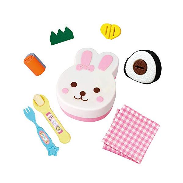 食べ物おべんとうセット/ワンサイズ/QPMC513651・Style:食べ物Color:おべんとうセット・対象年齢:3歳以上・セット内容:おべんとう(本体・ふた)、おにぎり、のり、シャケ、ハンバーグ、たまご焼き、スプーン、フォーク、ランチク...