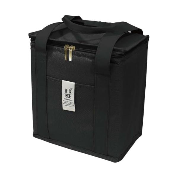 ランチバッグ BOX型シックブラック/-/023332・Color:シックブラックStyle:ランチバッグ BOX型・パッケージ個数:1・サイズ：(約)幅22.5×高さ25×奥行14cm、容量：（約）6L、耐荷重：（約）11kg、材質：表生...