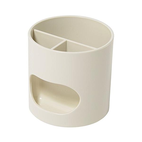 ・ホワイト  WP-110N 30-754・・Color:ホワイト・実用性と機能性から生まれたロングランデザイン・カラー:ホワイト・ペンやハサミの入る大き目サイズ。小物用ポケットは消しゴムやクリップなどの整理に便利。・外形寸法:H100×φ...