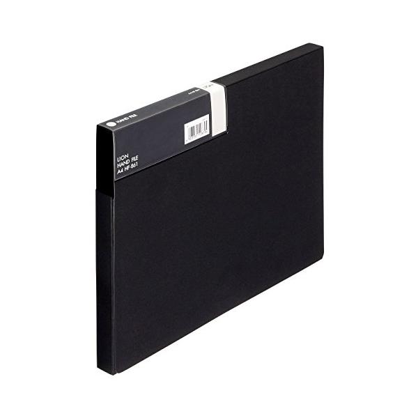 A4ブラック/-/HF-861-BK・Color:ブラック・パッケージ個数:1・【背紙】差替え式・【規格】A4判・【材質】PPシート製(再生100%)・0.8mm厚・【仕様】面ファスナー1個・【色】黒