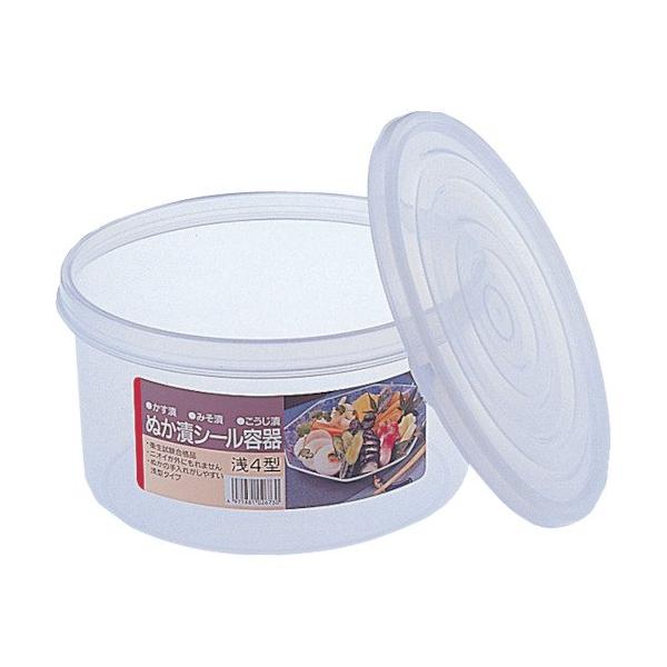 01:浅4型丸型/4.4L/GSIS291・Color:丸型Style:01:浅4型・パッケージ個数:1・Φ23.4x12.9 cm・蓋/ポリエチレン 本体/ポリプロピレン・クリア・4.4L・臭い漏れを防ぎ、台所でもお使いできます。