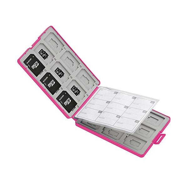 ・ピンク  CMC-SDCPP36PN・・Color:ピンク・材質:ケース本体:ポリプロピレン、収納トレー:EVA・収納枚数:SDメモリーカード18枚、microSDメモリーカード18枚・付属品:インデックスカード1枚・カラー:ピンク・ブラ...