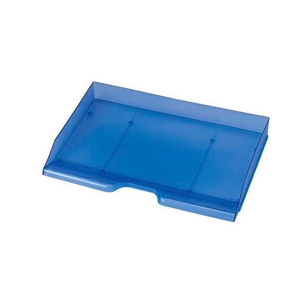 A3ヨコ・ブルー A3 ＳＳＳ−１４８５−１０・・Color:ブルーStyle:A3ヨコ・【サイズ】340×492×65mm 材質/ポリスチレン・スライド式に積み重ねができるので、中の書類が見やすく、出し入れが簡単です。・シンプルなデザイン...