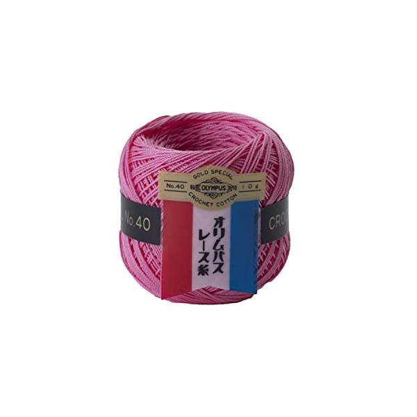 単品・ピンク系 Col.104 89ｍ OLY-10G-104・・Size:89ｍStyle:単品Color:ピンク系 Col.104・素材:綿100%・対応の針:レース針68号・サイズ:約89m・最高級エジプト綿使用。繊細で美しい作品をお...