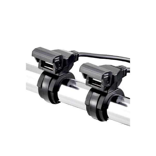 USB-A×2ブラック/1個 (x 1)/93040・PatternName:常時電源Style:USB-A×2・パッケージ個数:1・バイク専用電源USB-A×2ポート・2ポートMAX 10.5W出力(2ポート合計)・バッテリー接続の常時通...