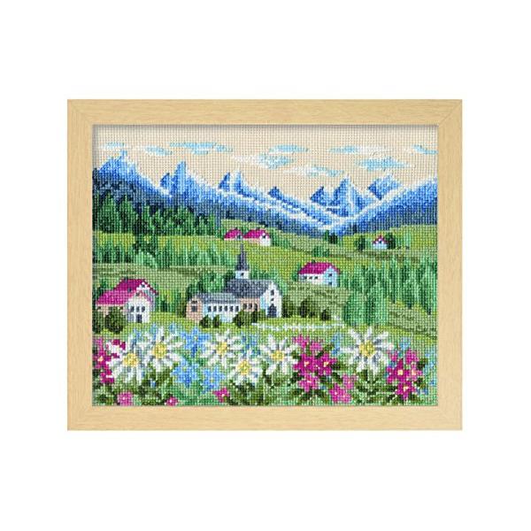 ・ベージュ  ・セット内容：25番刺繍糸、刺繍布(オリムパスNo.3000布ジャバクロス中目)、クロス針、説明書・用意するもの：はさみ、糸、テープ、アイロン、額Ｗ-41使用(別売)額W-42・W-46も使えます・出来上がりサイズ：額外径約縦...