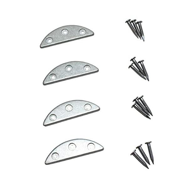 シューリペア・シルバー 大 ・・Size:大・サイズ：48 ×13mm（厚み：3mm ）、 製造：日本製、 セット内容：プロテクター：4個・クギ：12本、 今も昔も人気の靴修理材かかとの修理・補強ができます。 ダイキャスト製のかかと補強修理...