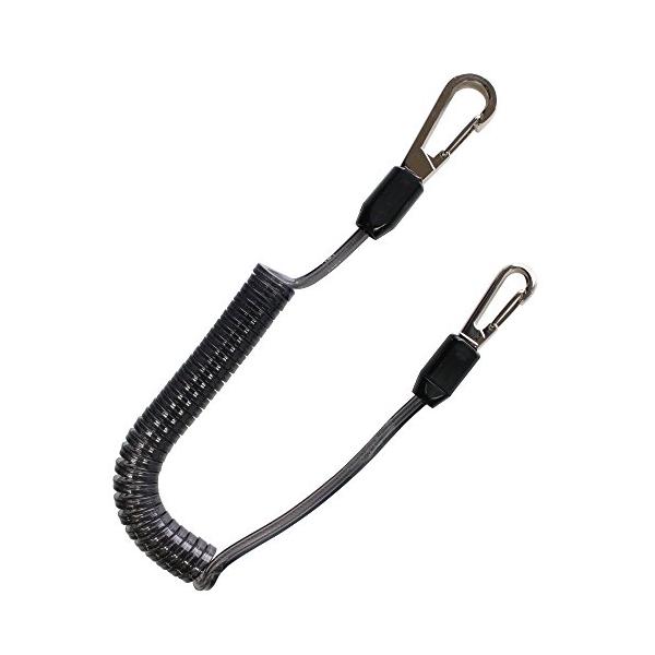 1個・ブラック  SFC-412SBK・・Color:ブラックStyle:1個・カラー:ブラック・コード径:4mm・ワイヤー径:直径0.81mm・自然長:約380mm・最大伸長:約1 300mm