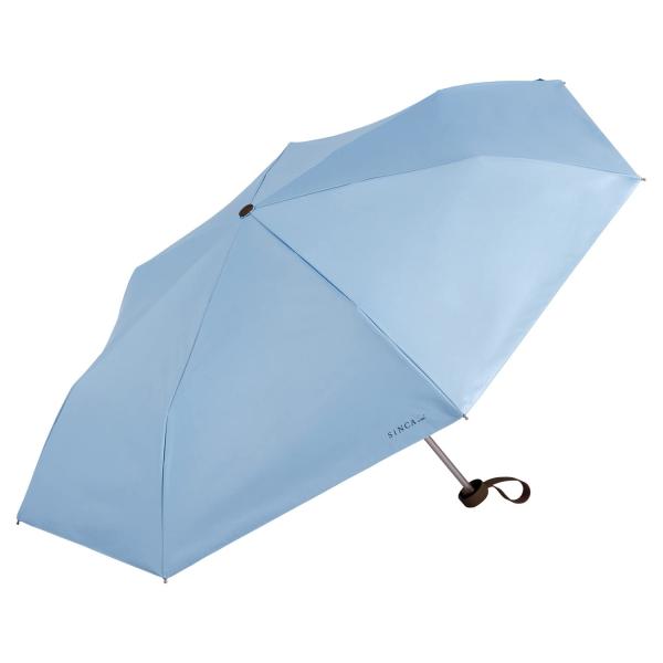 折りたたみ傘・サックス 親骨：53cm SI001-951-102・・Color:サックスStyle:折りたたみ傘・【環境にやさしいサステナブルな素材】 生地には廃ペットボトルを再資源化した再生ポリエステルを、持ち手にはバンブーファイバーを...