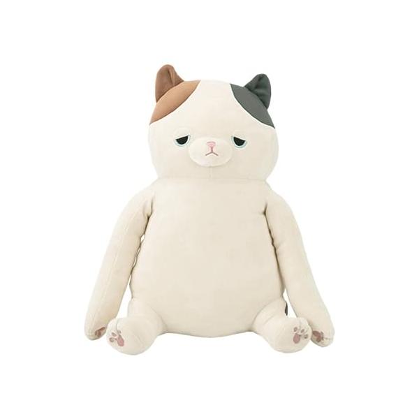 背筋ピーン抱き枕ミケネコのゆず/全長約40cm/78756-10・Color:ミケネコのゆず・パッケージ個数:1・W30xD16xH40cm・側地：ポリエステル95％、ポリウレタン5％・中材：ポリエステル・体内の芯：ポリエチレン・洗濯：手洗い可能