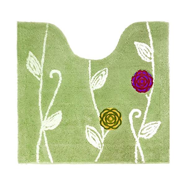 トイレマット(レギュラー)グリーン/1. トイレマット レギュラー/4548622180626・Color:グリーンStyle:トイレマット(レギュラー)・パッケージ個数:1・本体サイズ:約57×62×1cm・本体重量:約490g・素材・材...