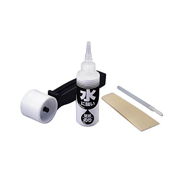 ・白黒 30ml TN-30・耐水性壁紙のり:30ml・成分・材質:ウレタン樹脂・炭酸カルシウム・水・セット品:ヘラ・ハケ・押さえローラー・パッケージ重量:0.26 pounds