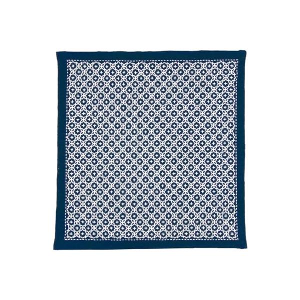 十字花刺し藍/-/SK-333・Color:藍Style:十字花刺し・パッケージ個数:1・出来上がり寸法:各約縦33cm×横33cm