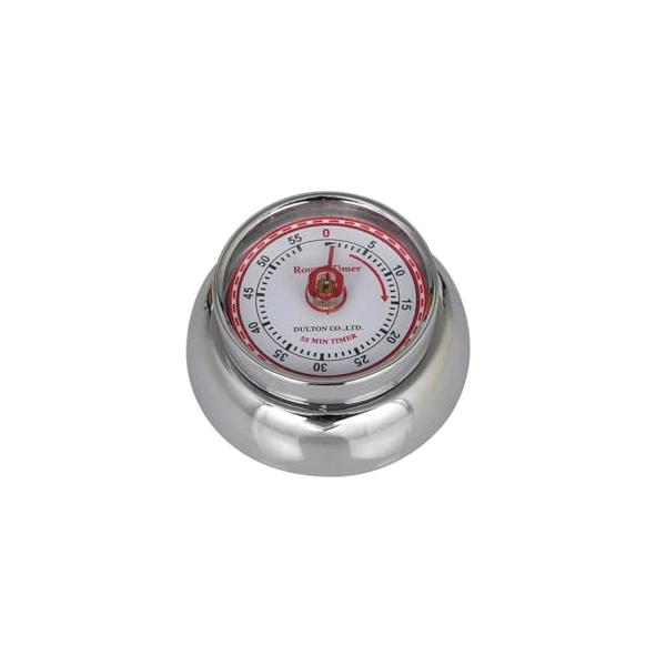 レトロシルバー/Medium/100-189CR・Color:シルバー・パッケージ個数:1・サイズ：φ70×H30mm・素材：スチール(クロームメッキ仕上げ)・ポリカーボネート・磁石・裏面マグネット付き