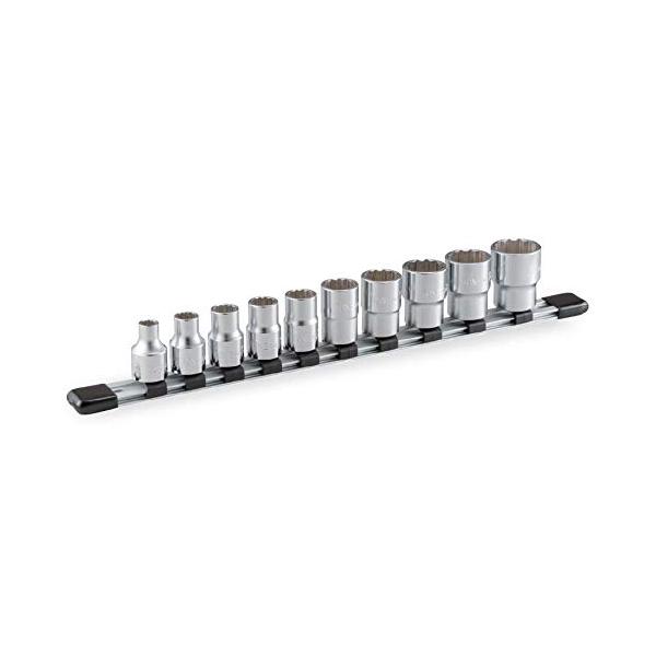 HD410:内容10点・ 差込角:12.7mm HD410・・Style:HD410:内容10点・セット点数:10点・差込角:12.7mm(1/2)・セット内容:二面幅寸法(mm)ソケット(12角)8・10・12・13・14・17・19・2...