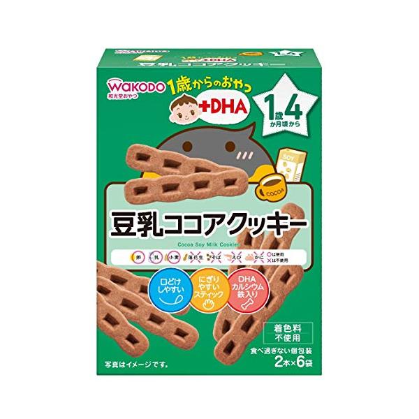 ・ 11.5グラム (x 6) IO11・・FlavorName:豆乳ココアクッキー・原材料:小麦粉、ショートニング、砂糖、豆乳(大豆を含む)、ココアパウダー、乾燥鶏卵、加糖脱脂練乳、食塩、DHA含有精製魚油/香料、炭酸カルシウム、膨脹剤、...