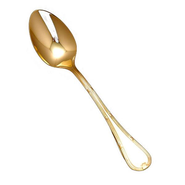 コーヒースプーン・ゴールド 全長116mm 最大幅24mm 高さ16mm ・サイズ:全長11.6cm 最大幅2.4cm 高さ1.6cm・素材:18-8ステンレススチール・表面加工:ミラー仕上げ 金メッキ加工・サイズ:全長116mm 最大幅2...