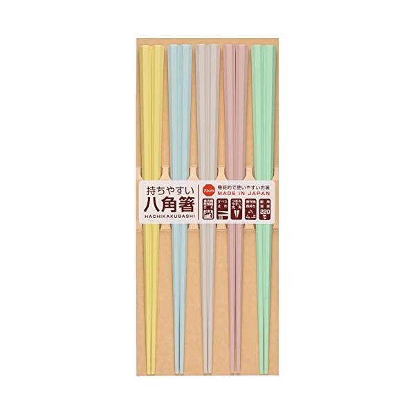 八角PBT箸 パステル-/-/CHK-802-COL・パッケージ個数:1・本体サイズ:約23cm・本体重量:約116g・素材・材質:PBT樹脂・原産国:日本・食洗機対応:可 ／ 耐熱温度:約220度
