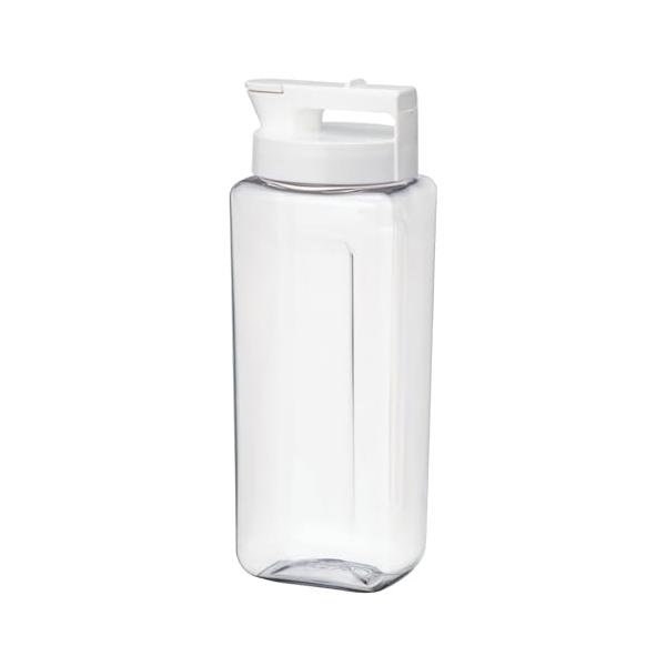 ホワイト/2100 ml/K-1291 W・パッケージ個数:1・サイズ:約11.7×10.2×30.6cm、重量：280g材質：フタ/ポリプロピレン、中栓・ロック/ABS樹脂、本体/AS樹脂、パッキン・注ぎ口用パッキン/シリコーン、食洗機の...