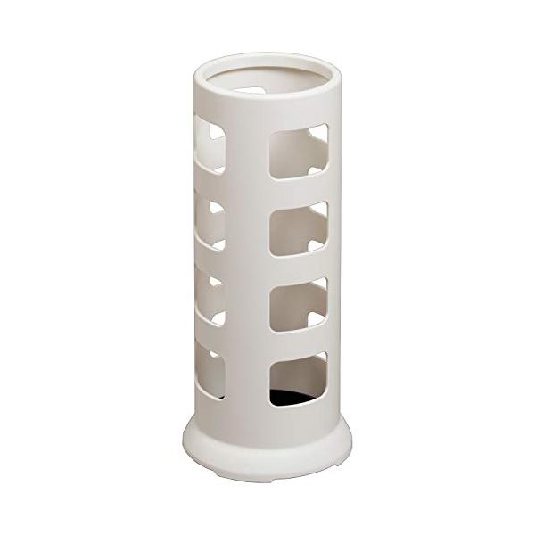 丸型ホワイト/約φ19.5×45cm/UB-322・PatternName:丸型 ホワイト・パッケージ個数:1・本体サイズ:約φ19.5×45cm・素材・材質:ポロプロピレン・原産国:日本