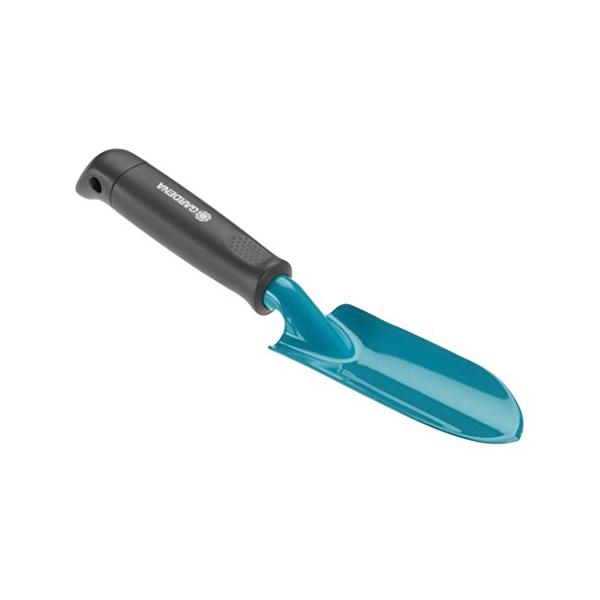 ハンドスコップ 6cm・ターコイズ  08951-20・・Style:ハンドスコップ 6cm・スチール製、Duroplastコーティング・小型で便利:作業幅は6cm。細かい作業やポット植物の植え付けに適している。・使いやすい柄の形状:使いや...