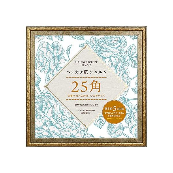 DGD/25角/HANCRM-25-DGD・Color:DGDSize:25角・パッケージ個数:1・本体：樹脂製　面材：樹脂・外寸：280×280mm 内寸：250×250mm・窓寸：238×238mm 重量：360g・パッケージ：白かぶせ...