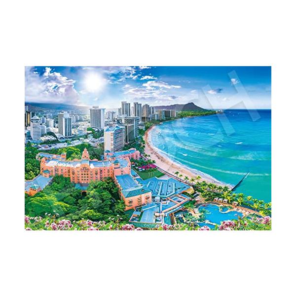 1000ピース輝きのワイキキビーチ-ハワイ/50×75cm/09-026s・Color:輝きのワイキキビーチ-ハワイ・青い海と空の奏でるコントラストで人々を魅了するリゾートの風景をお楽しみください。飾りごたえ、組みごたえ抜群のじっくり楽しめ...