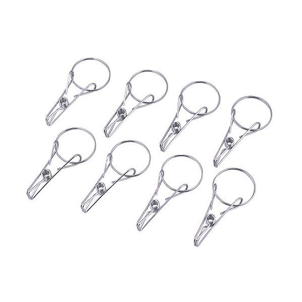 03.)ダイレクトピンチ8個・物干し ステンレス 30901・・Style:03.)ダイレクトピンチ8個・サイズ:全長約10.5cm、リング/径4.5cm・素材・材質:18-8ステンレス・生産国:中国・本体重量(詳細):14g(1個)・その...