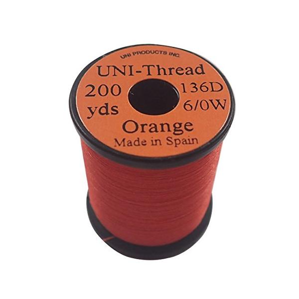 ・オレンジ 200ヤード UNI6E271・フライフィッシング マテリアル・太さ:6/0 / サイズ:200ヤード・カラー:オレンジ・1ヶ入り
