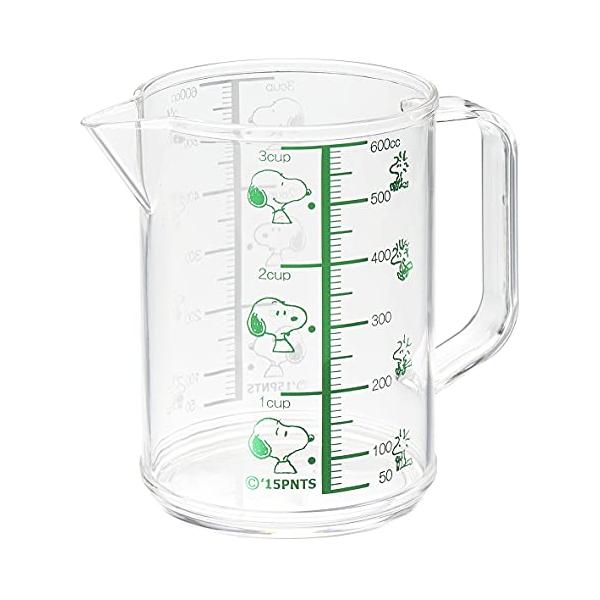 メジャーカップ(大)クリア/600ml/MC-2・Style:メジャーカップ(大)PatternName:スヌーピー・パッケージ個数:1・本体サイズ:直径約92×D139×H124mm・本体重量:約124g・素材・材質:メタクリル樹脂・原産...