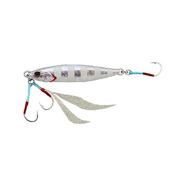 ・グローストライプ/ボーダーホロ 40g / 65mm 4525807203110・・Color:グローストライプ/ボーダーホロ・入数:1本入り・自重:40g / 全長:65mm・アシストフック(シリコンラバー付き)搭載・鉛製ジグ