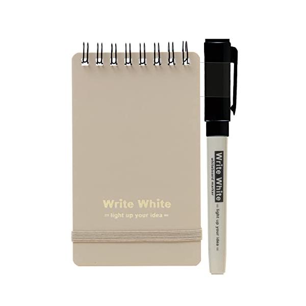 メモベージュ/1個 (x 1)/D06522・Color:ベージュStyle:メモ・パッケージ個数:1・無限のアウトプットを可能にするノート型のホワイトボード 「Write White」。何度でも消せるこのノートにあなたの頭の中を書き出して...