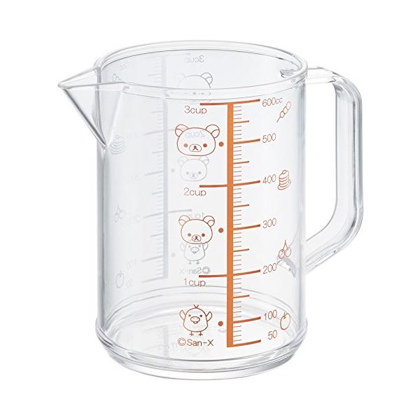 ・クリア  MC-2・サイズ:直径約9.2x13.9xH12.4cm・材質:メタクリル樹脂・生産国:日本・容量:総容量/約640ml、目盛り容量/600ml・注意事項:計量法に基づく器具ではありません。